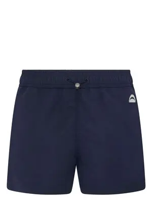 LET'S SWIM Shark-appliqué Swim Shorts