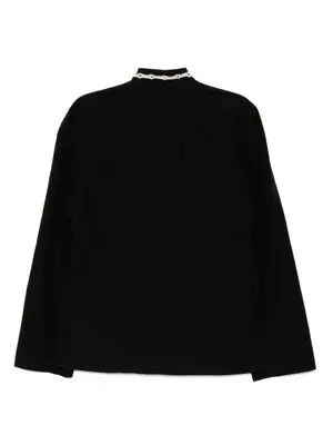 LEMAIRE Embroidered Ascot Blouse