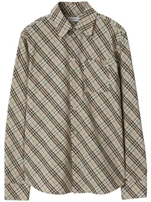 Burberry Vintage Check Cotton Shirt - Neutrals
