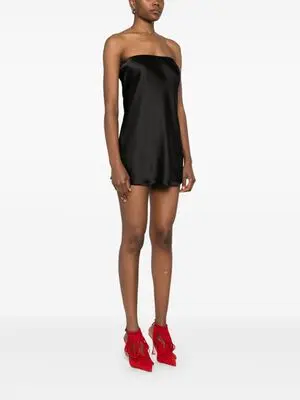 Norma Kamali Bias-cut Strapless Mini Dress