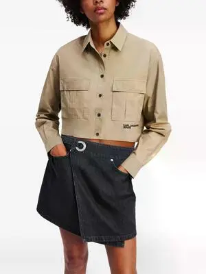 Karl Lagerfeld Boxy Utility Shirt