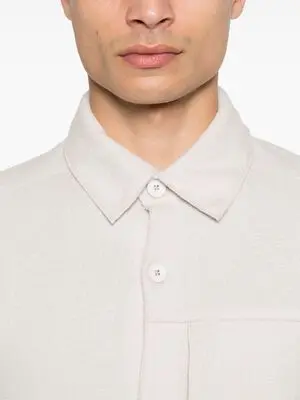 Transit Virgin Wool Button-up Overshirt