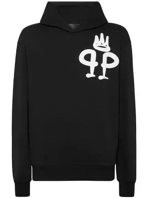Philipp Plein King Cotton Hoodie - Black