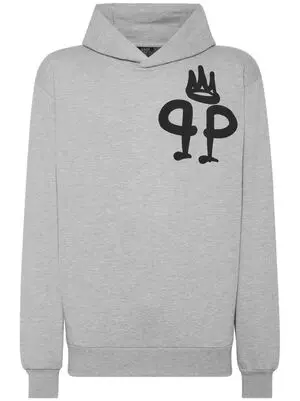 Philipp Plein Logo-print Hoodie - Grey