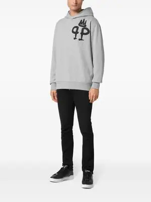 Philipp Plein Logo-print Hoodie - Grey