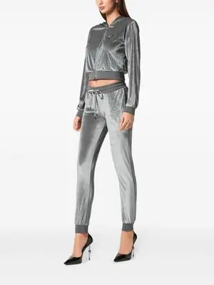 Philipp Plein Crystal Signature Trousers - Grey