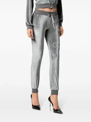 Philipp Plein Crystal Signature Trousers - Grey