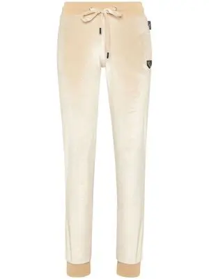 Philipp Plein Strass Skull Trousers - Neutrals