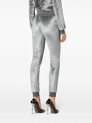 Philipp Plein Strass Skull Trousers - Grey