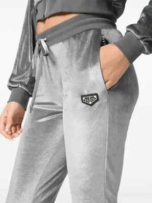 Philipp Plein Strass Skull Trousers - Grey