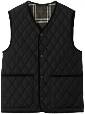 Burberry Checked Vests For Men
