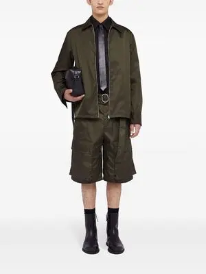 JIL SANDER Zip-up Shirt Jacket - Green