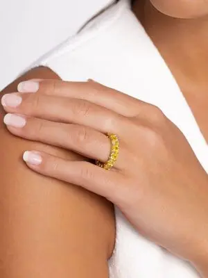 VEYNOU 18kt Recycled Gold Helia Diamond Eternity Ring
