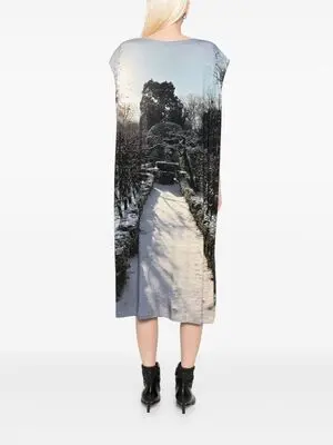 AGNES B. Graphic Print Dress