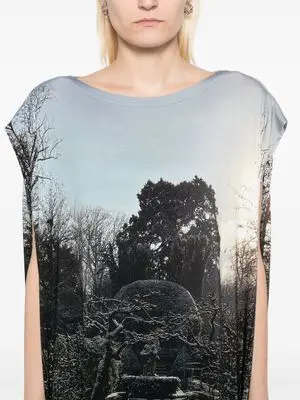 AGNES B. Graphic Print Dress