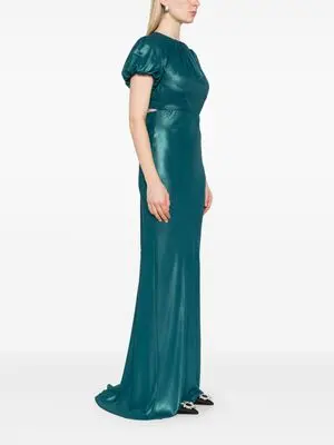 PARLOR Open-back Maxi Dress - Blue