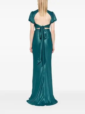 PARLOR Open-back Maxi Dress - Blue