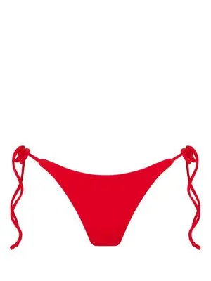 LET'S SWIM Side-tie Bikini Bottoms - Red