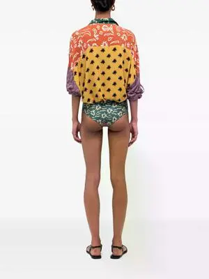DONDE ESTEBAN Estrellitas Printed Shirt - Green