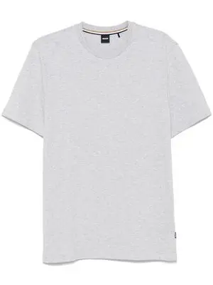 BOSS Logo-print Cotton T-shirt - Grey