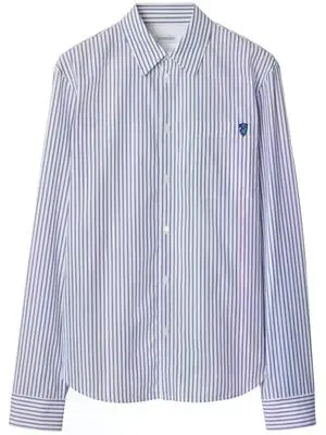 Burberry Striped Cotton Shirt - White