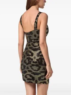 Philipp Plein Leopard Mini Dress