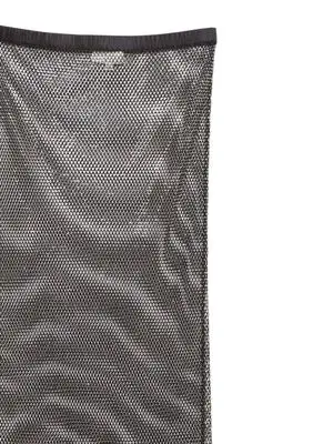 FLEUR DU MAL Embellished Fishnet Maxi Skirt