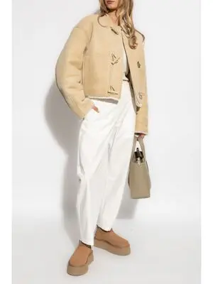 Jacquemus Telo Cropped Shearling Jacket