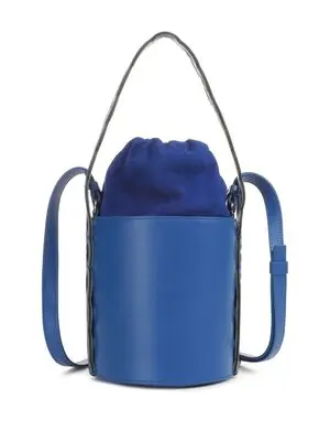 SERGIO ROSSI Sr Mermaid Bucket Bag - Blue