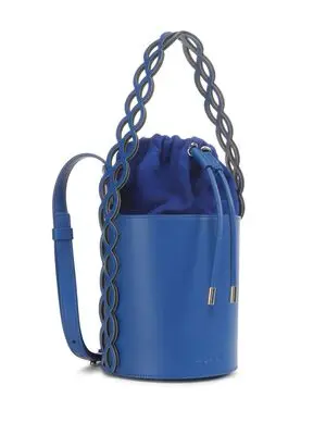 SERGIO ROSSI Sr Mermaid Bucket Bag - Blue