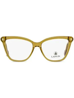LANVIN Butterfly-frame Eyeglasses - Yellow