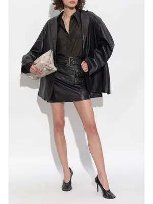 chinese dress ladies Gestuz NaomiGZ Leather Jacket - Black // biker