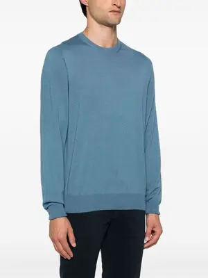 Canali Crew-neck Sweater - Blue