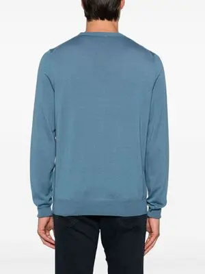 Canali Crew-neck Sweater - Blue