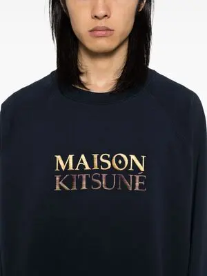 Maison Kitsuné Embroidered Logo Sweater