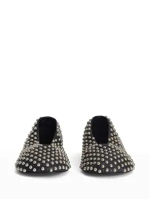 JIL SANDER Studded Ballerina Flats - Black