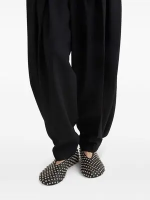 JIL SANDER Studded Ballerina Flats - Black
