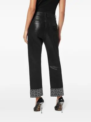 Philipp Plein Monogram-pattern Trousers