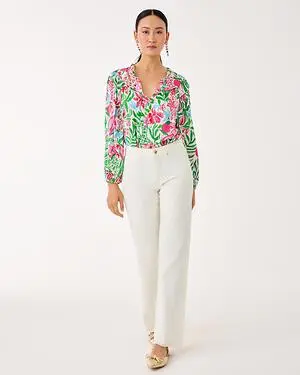 Lilly Pulitzer® Aniston High Rise Straight Leg Jean