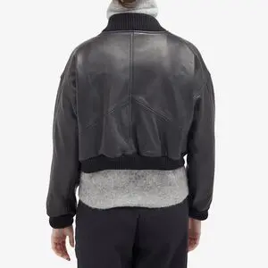 You Must Create Tenor Leather Bomber Jacket