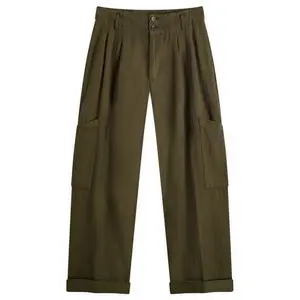 You Must Create Grease Wide Trousers - Olive