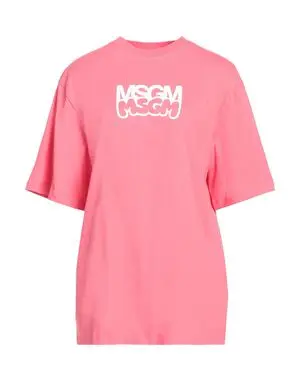 MSGM Printed Cotton T-shirt
