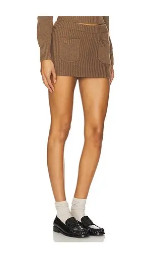 Frankies Bikinis Ashton Cotton Knit Skort