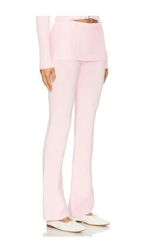 Frankies Bikinis Aimee Cloud Knit Pant - Cozy Pink