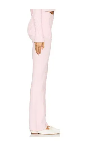 Frankies Bikinis Aimee Cloud Knit Pant - Cozy Pink