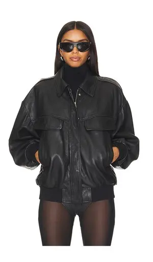 LAMARQUE Trevanna Leather Jacket - Black