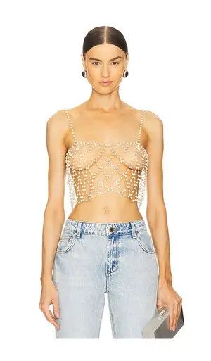 Bluebella Metallic Crop Cami With Detail