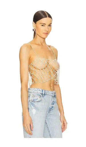 Bluebella Metallic Crop Cami With Detail