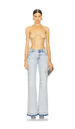 Bluebella Metallic Crop Cami With Detail