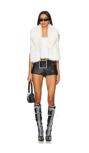 Sam. Vanessa Faux Fur Vest